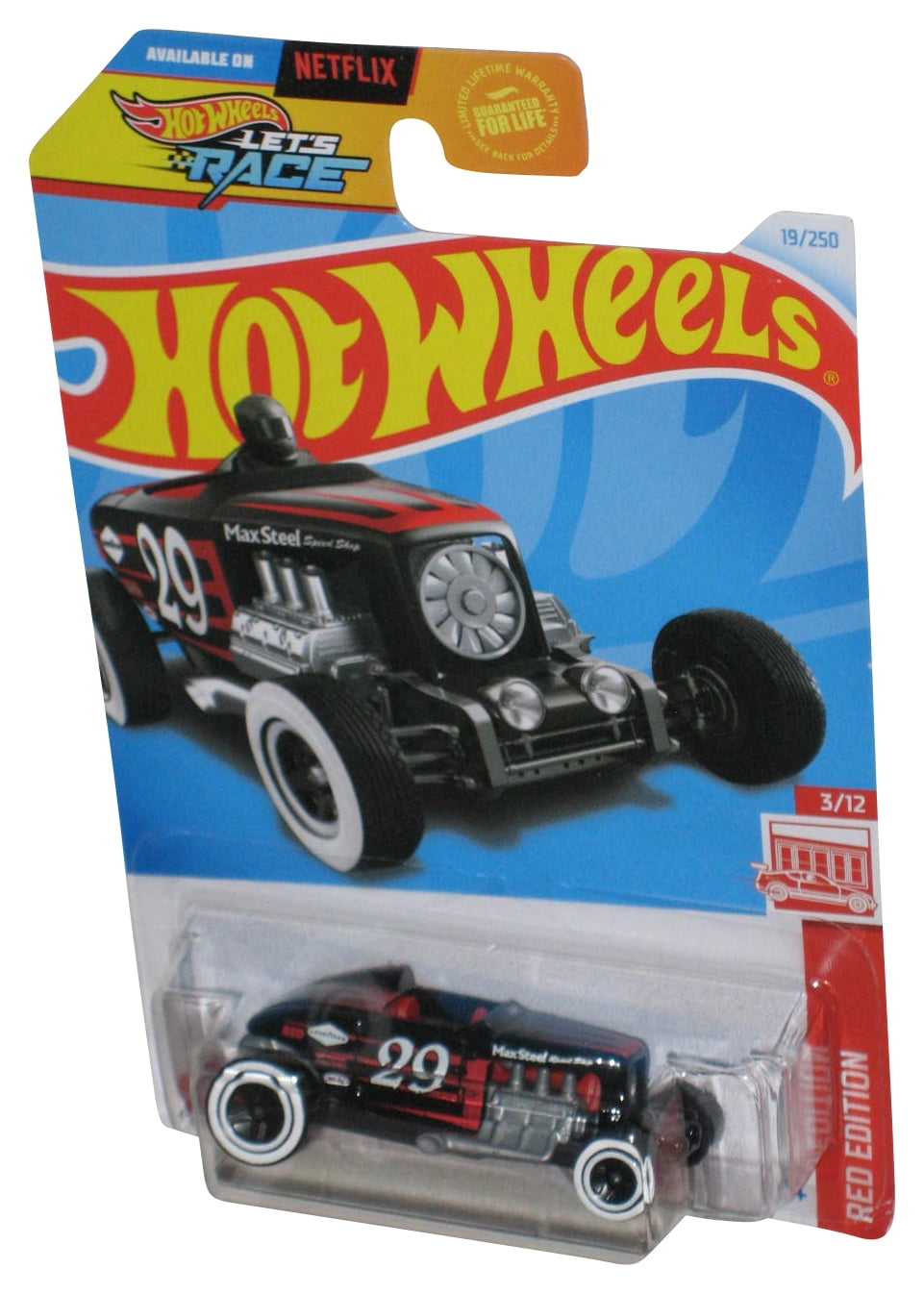 Hot Wheels Red Edition 3/12 (2021) Black Max Steel Toy Car 19/250 ...
