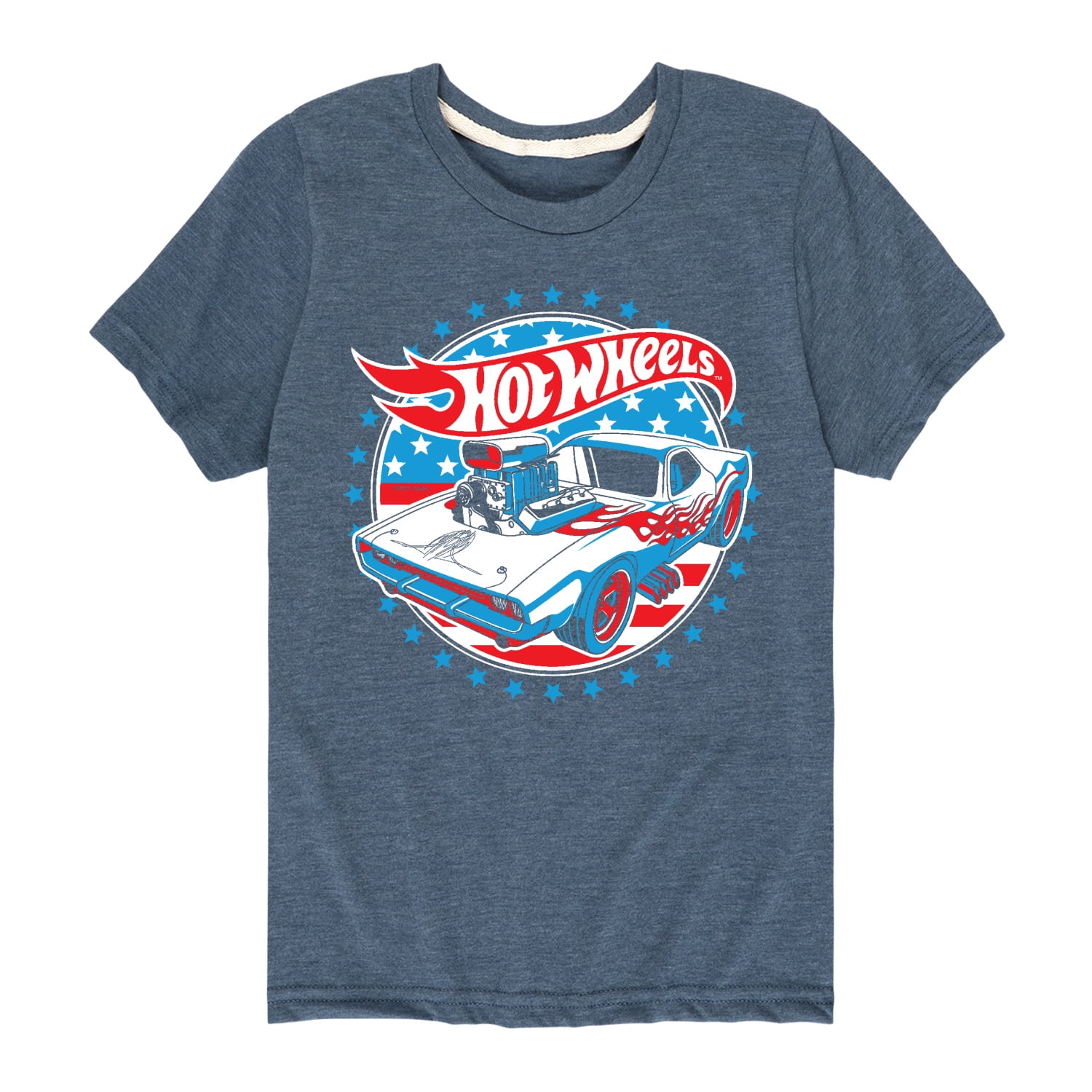 Hot Wheels - Red, White and Blue Muscle Car - Toddler And Youth Short ...