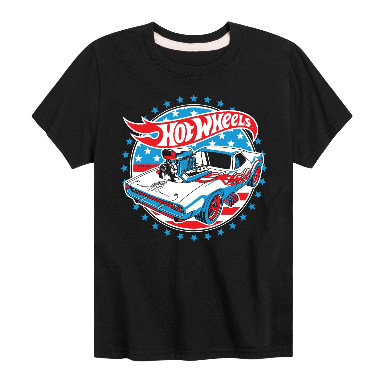 Hot Wheels - Red, White and Blue Muscle Car - Toddler And Youth Short ...