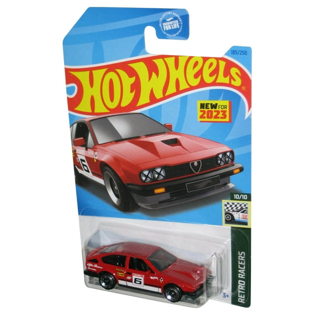 Hot Wheels Retro Racers 10/10 (2023) Red Alfa Romeo GTV6 3.0 Toy Car ...