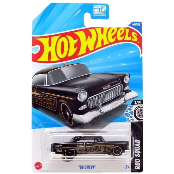 Hot Wheels Rod Squad '55 Chevy Diecast Car - Walmart.com