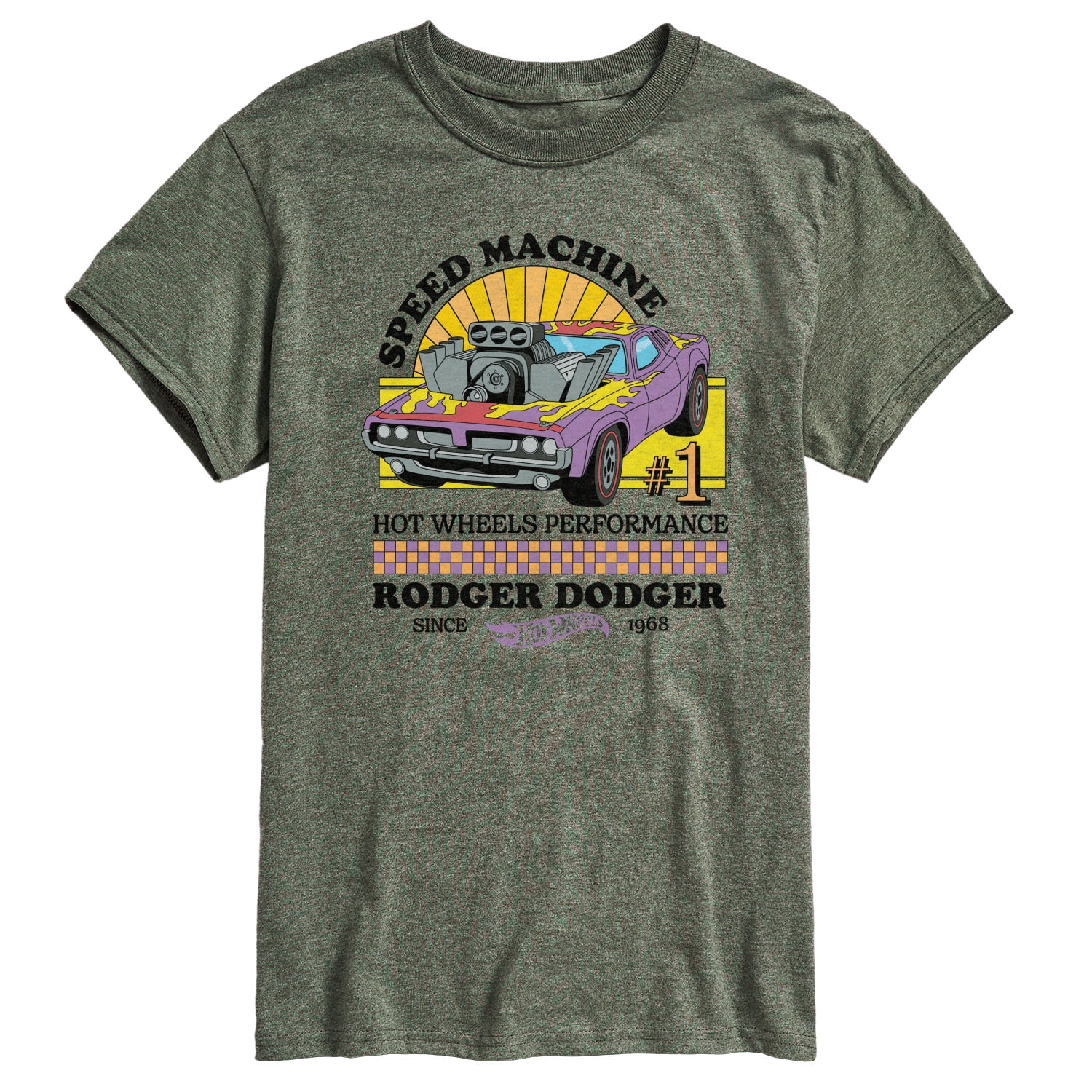 Hot Wheels - Rodger Dodger 70S - Men's Short Sleeve T-Shirt - Walmart.com
