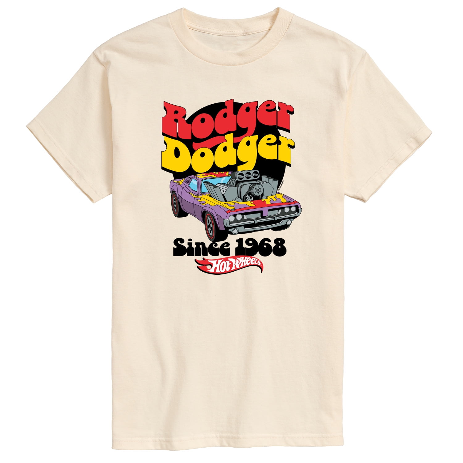 Hot Wheels - Rodger Dodger 70S - Men's Short Sleeve T-Shirt - Walmart.com