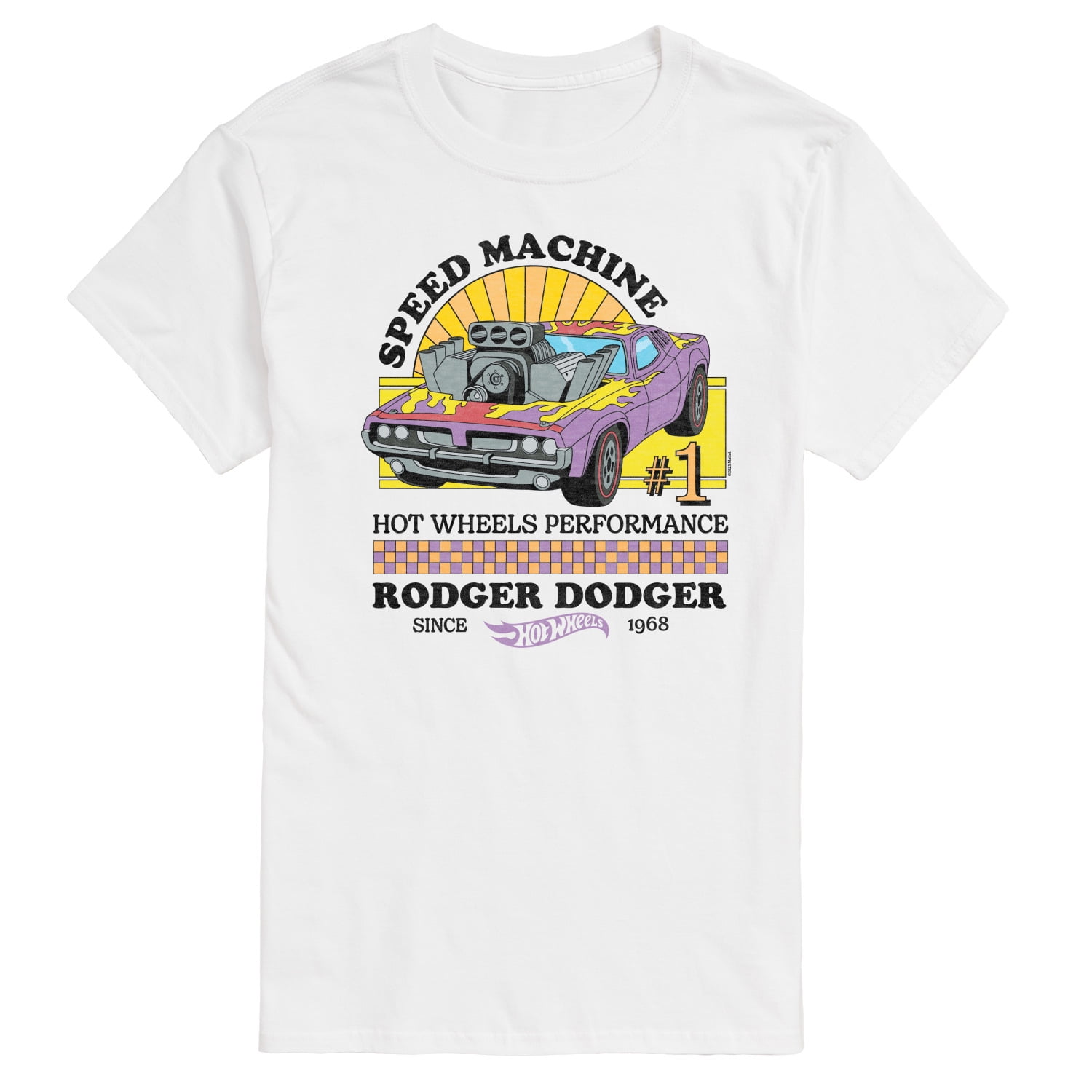 Hot Wheels - Rodger Dodger 70S - Men's Short Sleeve T-Shirt - Walmart.com