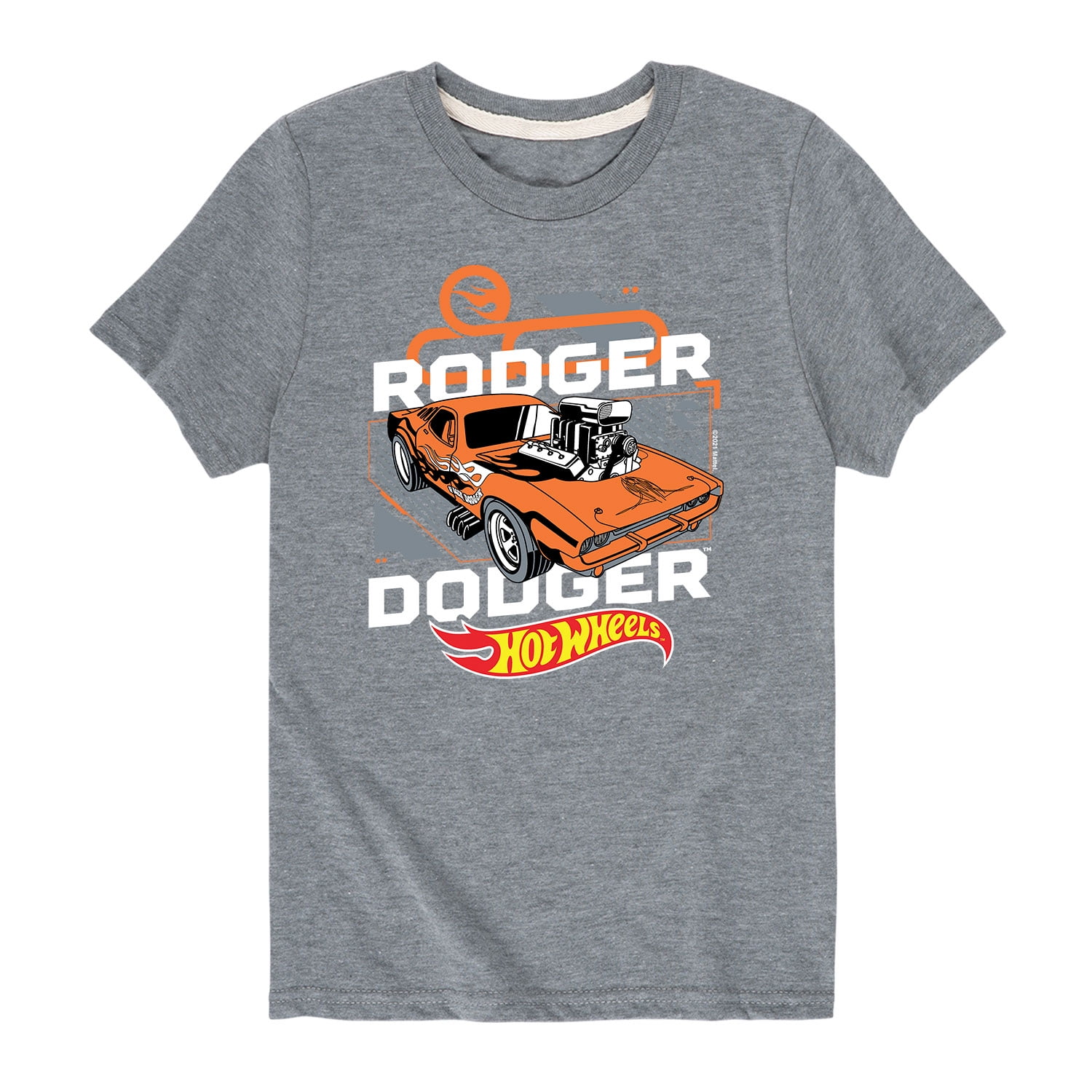 Hot Wheels - Rodger Dodger Orange Mustang - Toddler And Youth Short ...