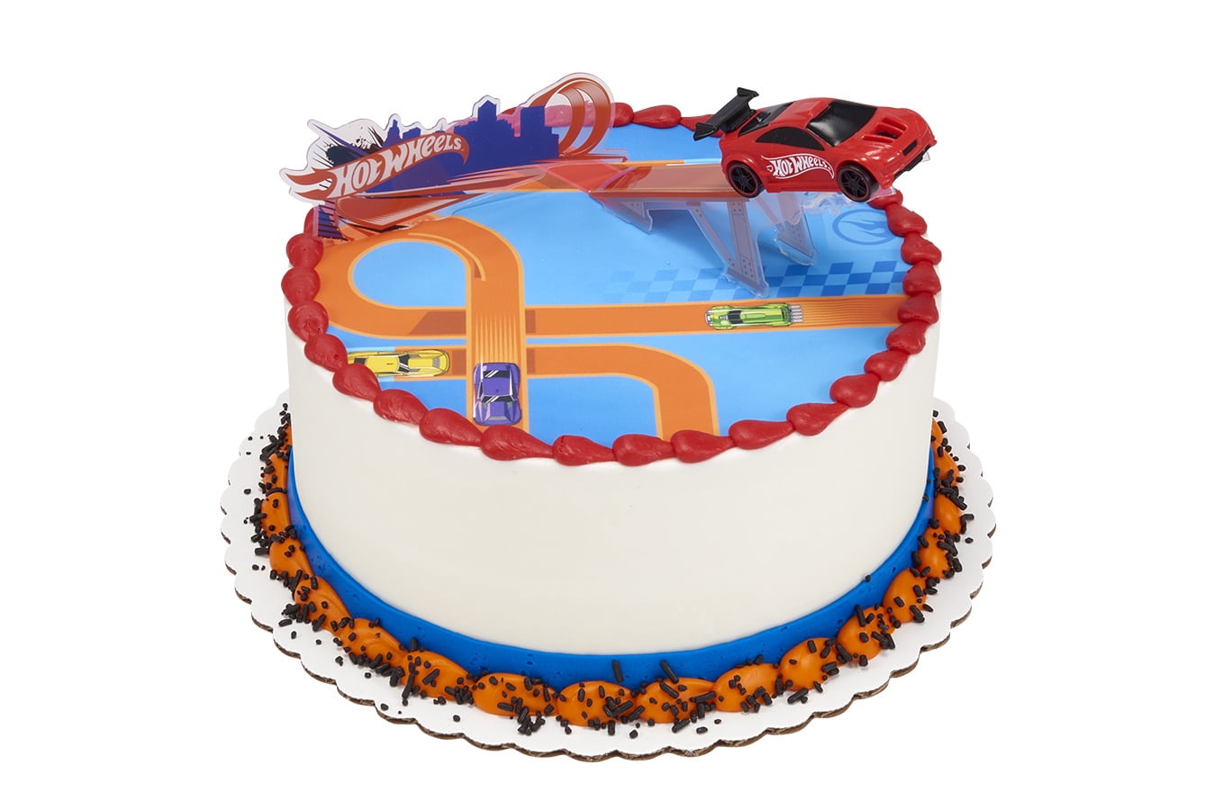 Hot Wheels Round Cake - Walmart.com