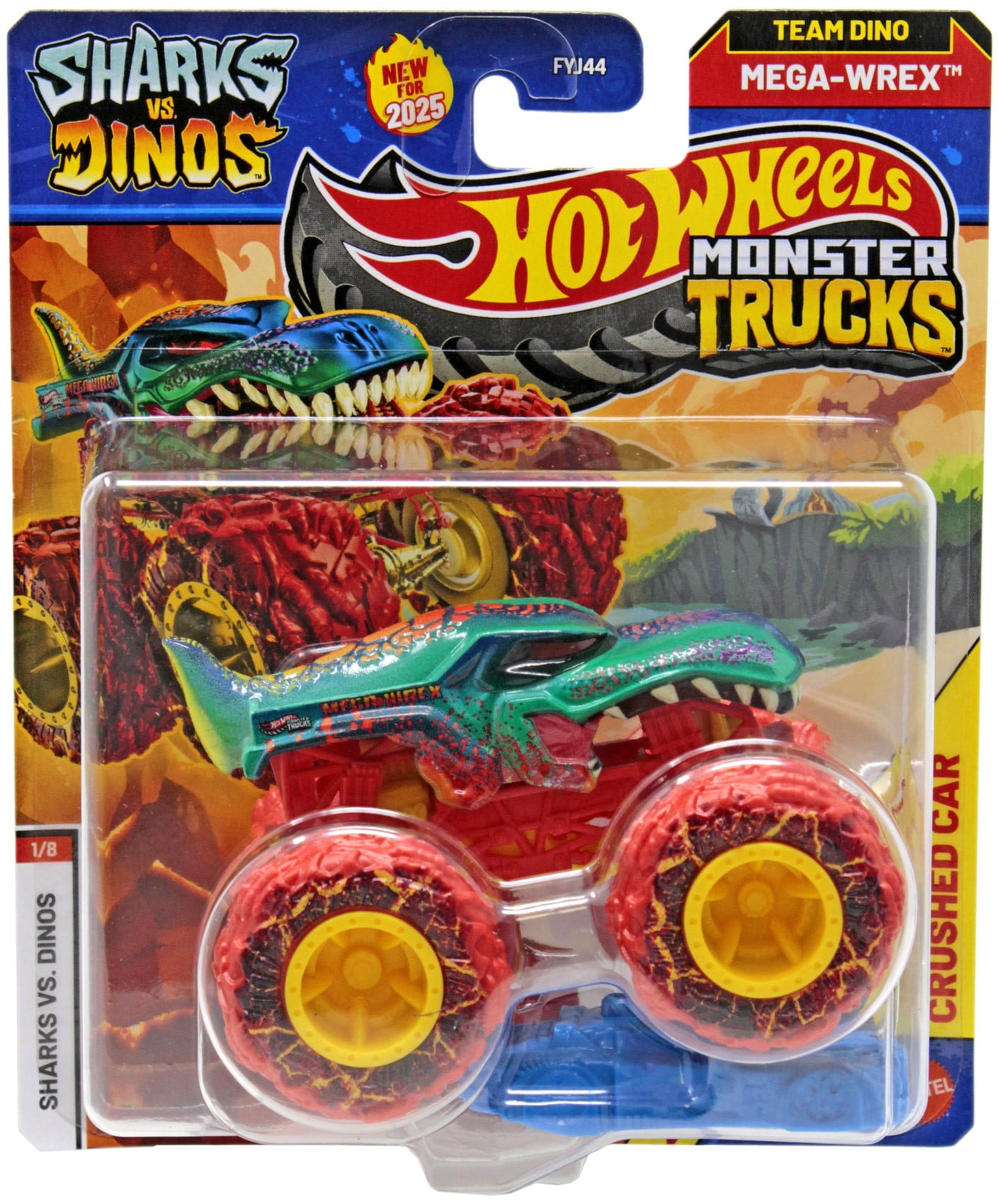 Hot Wheels Sharks vs. Dinos Mega-Wrex Diecast Car - Walmart.com