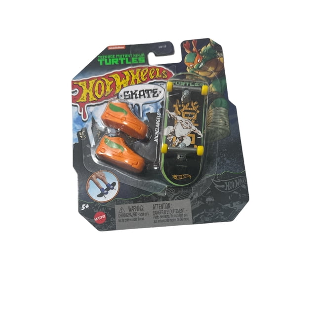Hot Wheels Skate Fingerboard Teenage Mutant Ninja Turtles Michelangelo ...