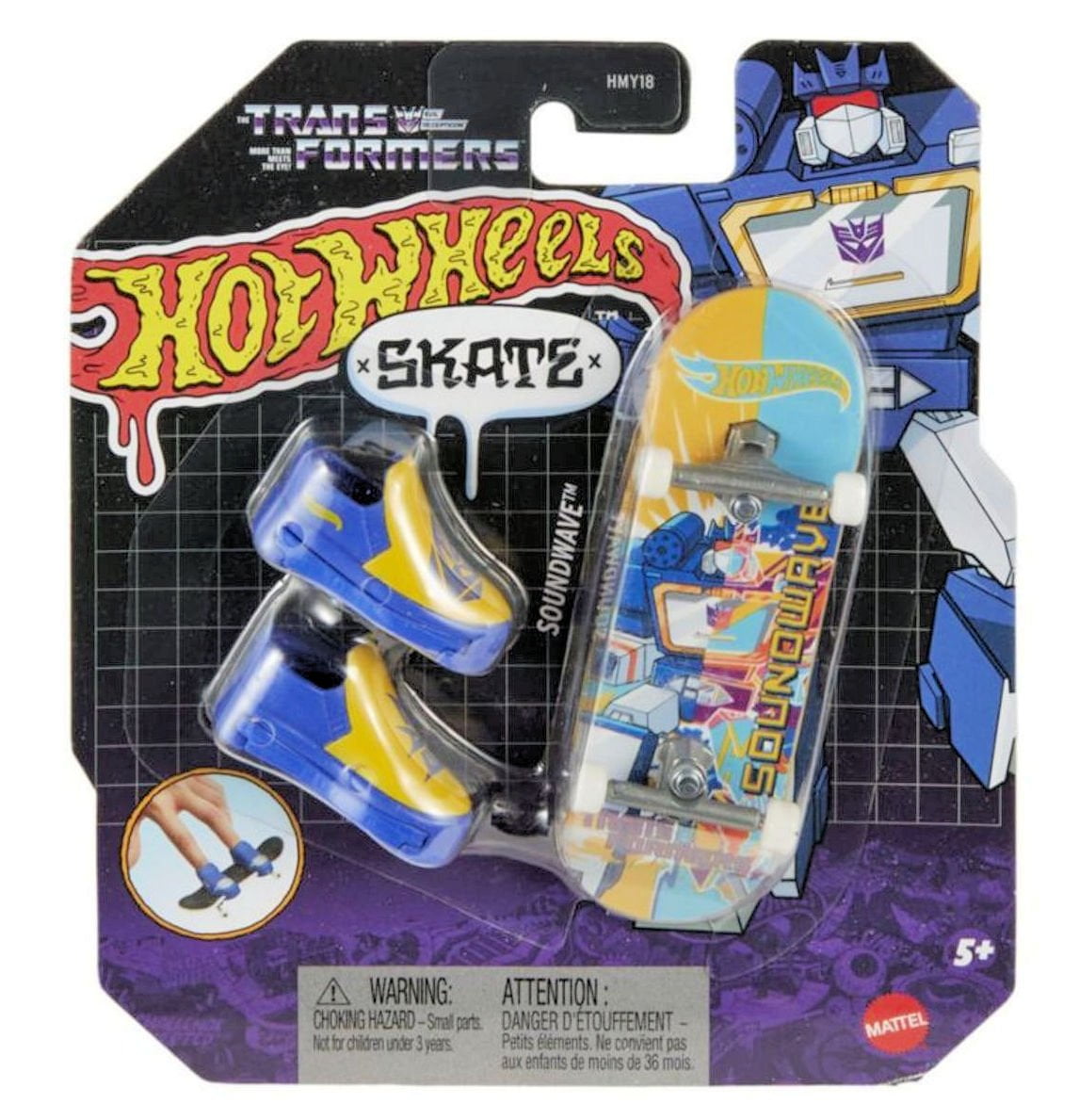 Hot Wheels Skate Fingerboard Transformers Soundwave - Walmart.com