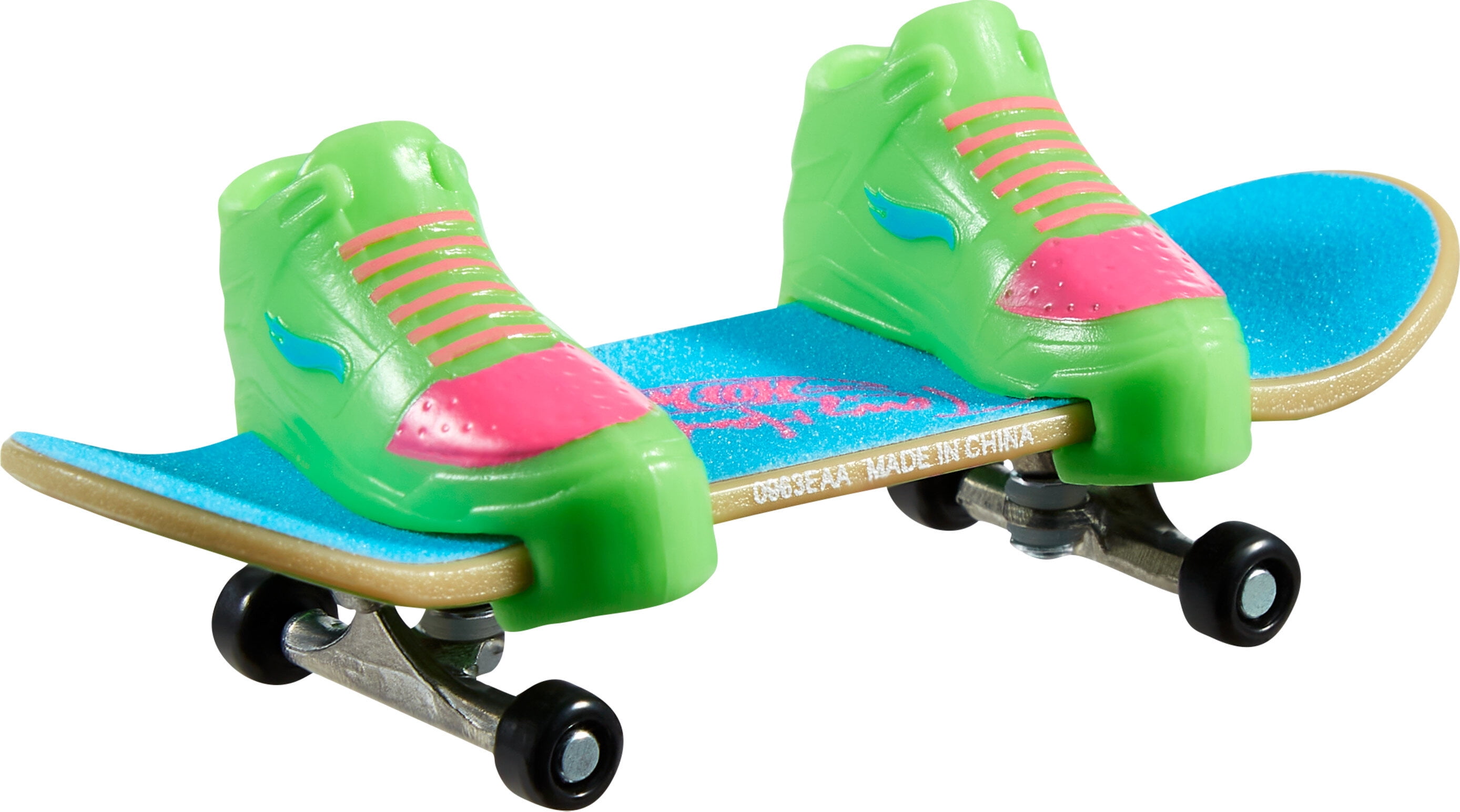 Hot Wheels Skate Neon Bones Tony Hawk Fingerboard with Removable Skate ...