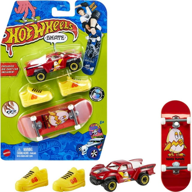 Hot Wheels Skate Tony Hawk Collector Set, Fingerboard, Pair of Skate ...