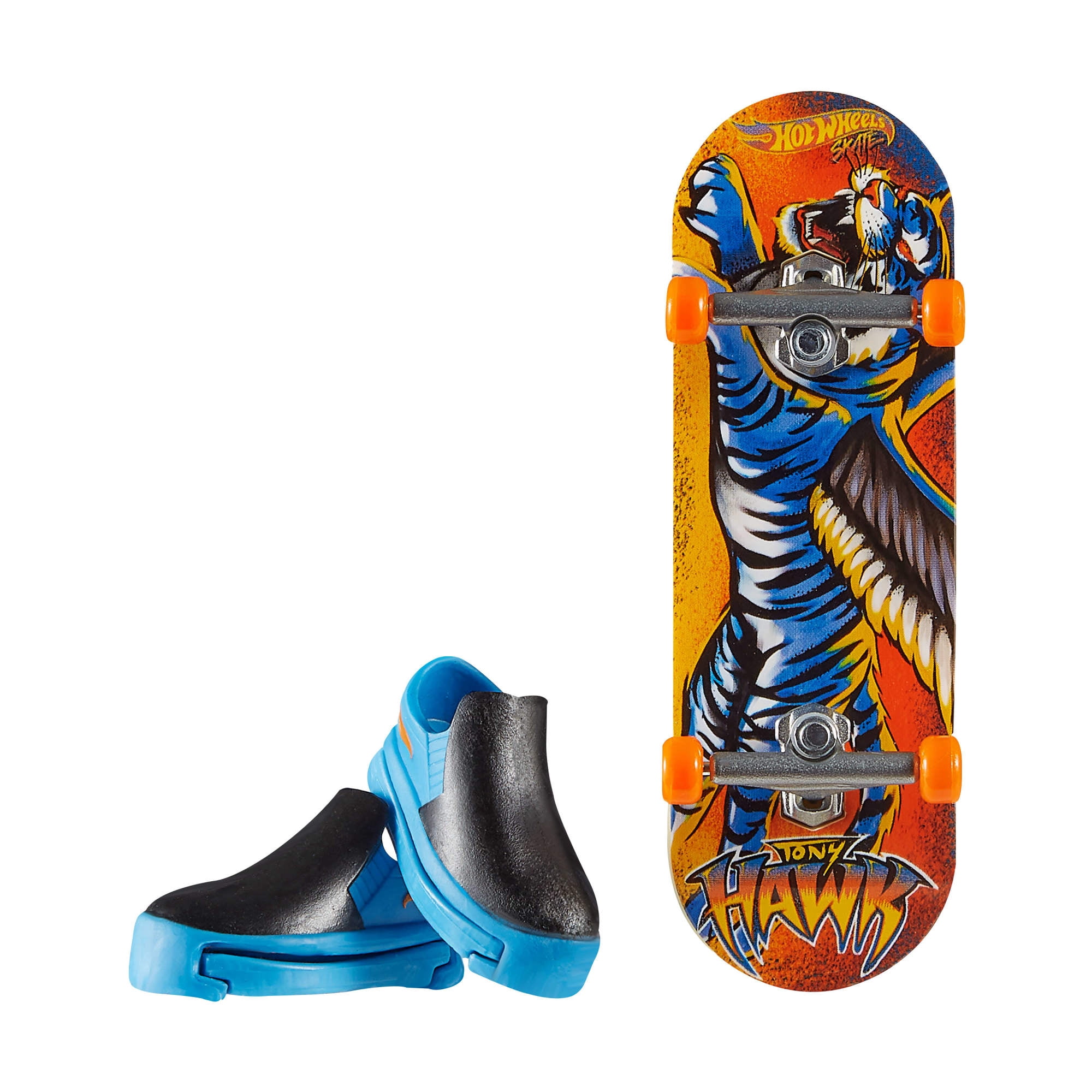 Hot Wheels Skate Tony Hawk Fingerboard & Skate Shoes, Toy for Kids ...