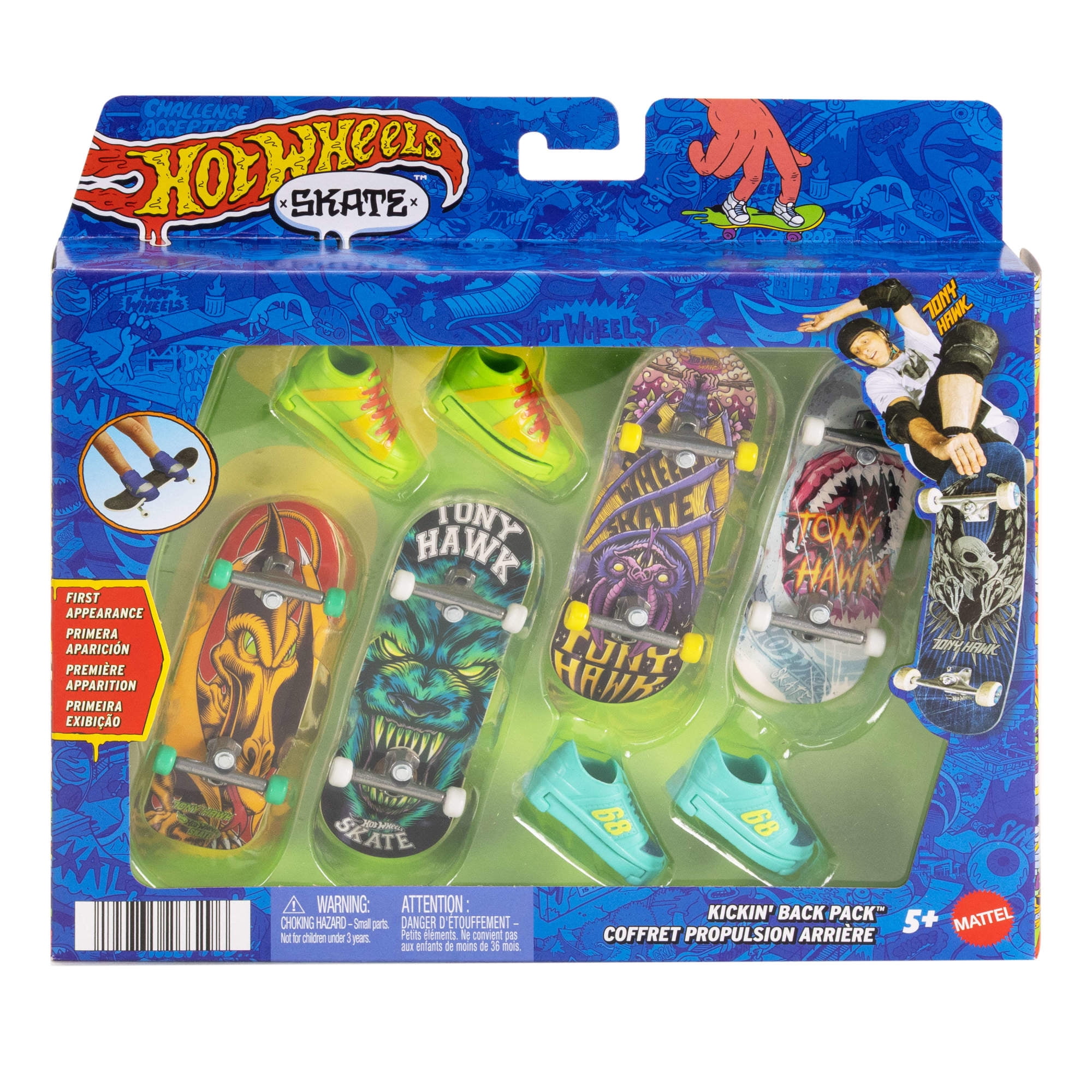 Hot Wheels Skate™ Tony Hawk Fingerboards & Skate Shoes Multipack ...