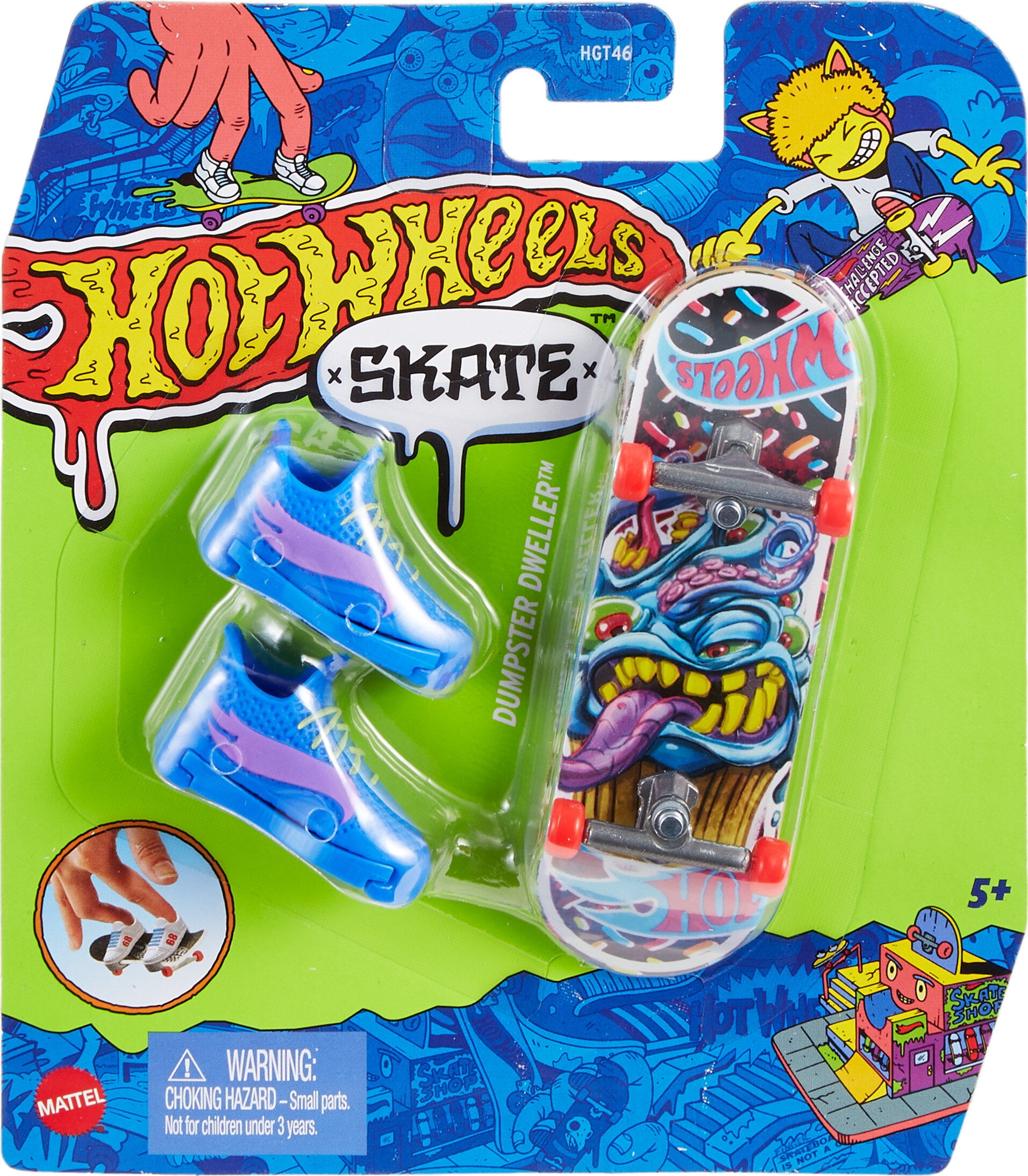 Hot Wheels Tony Hawk Finger Skateboards & Skate Shoes, Kids Toy, 0.13 ...