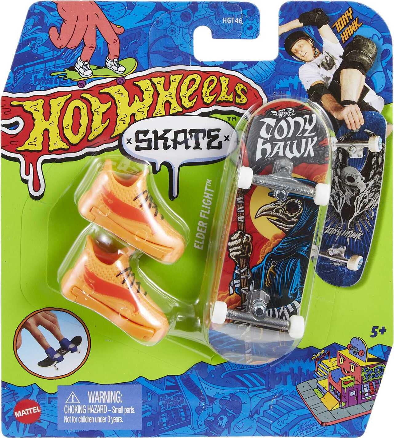 Hot Wheels Tony Hawk Finger Skateboards & Skate Shoes, Kids Toy, 0.13 ...