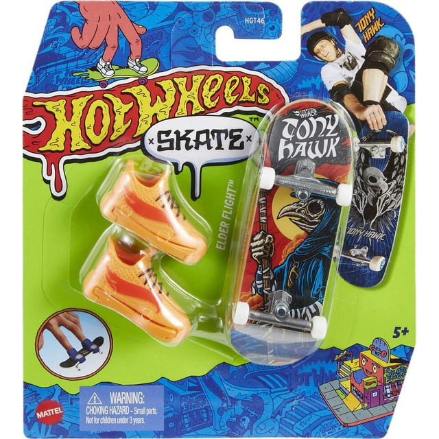 Hot Wheels Tony Hawk Finger Skateboards & Skate Shoes, Kids Toy, 0.13 ...