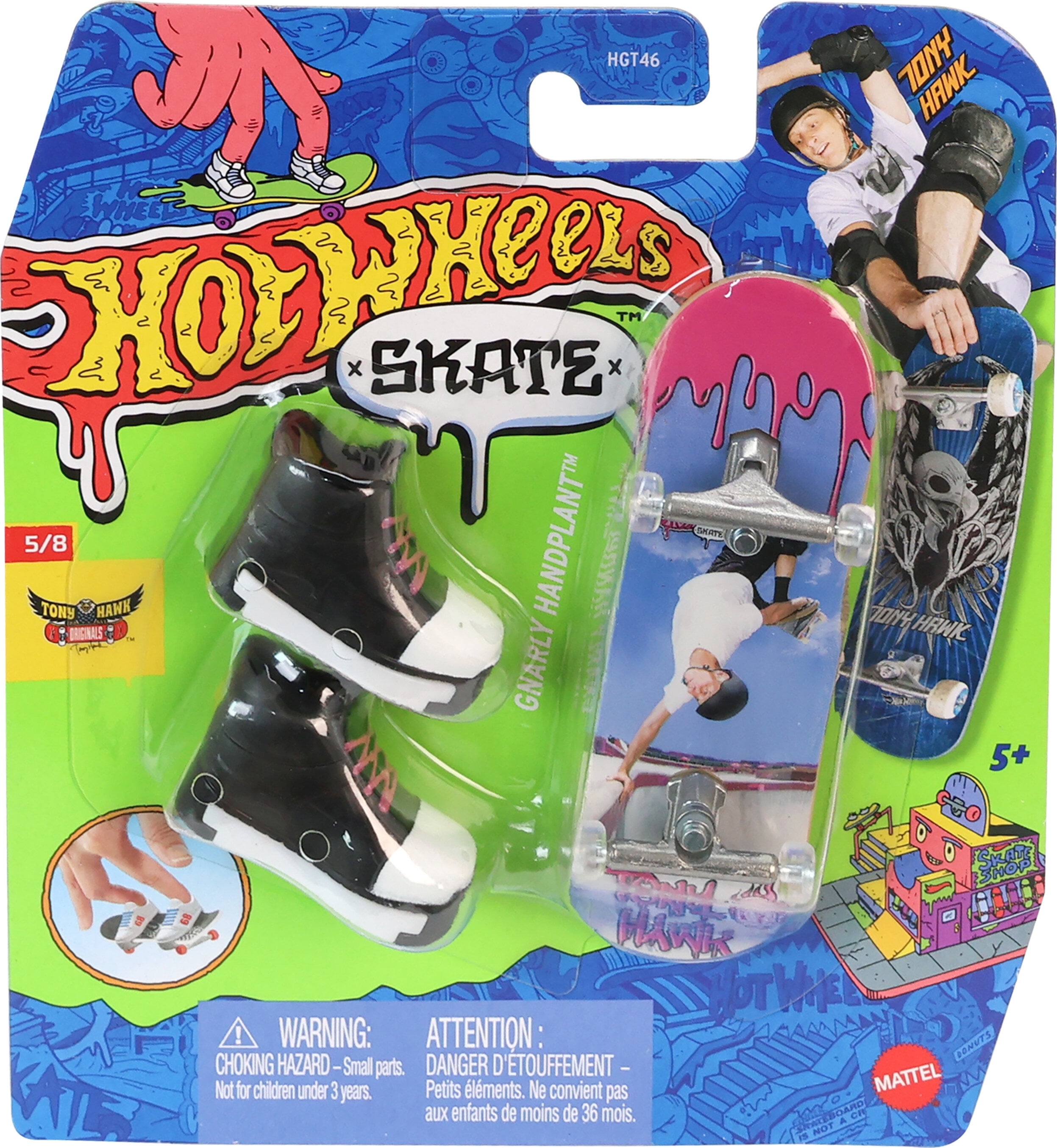 Hot Wheels Skate Tony Hawk Fingerboards & Skate Shoes, Toy for Kids, 0. ...