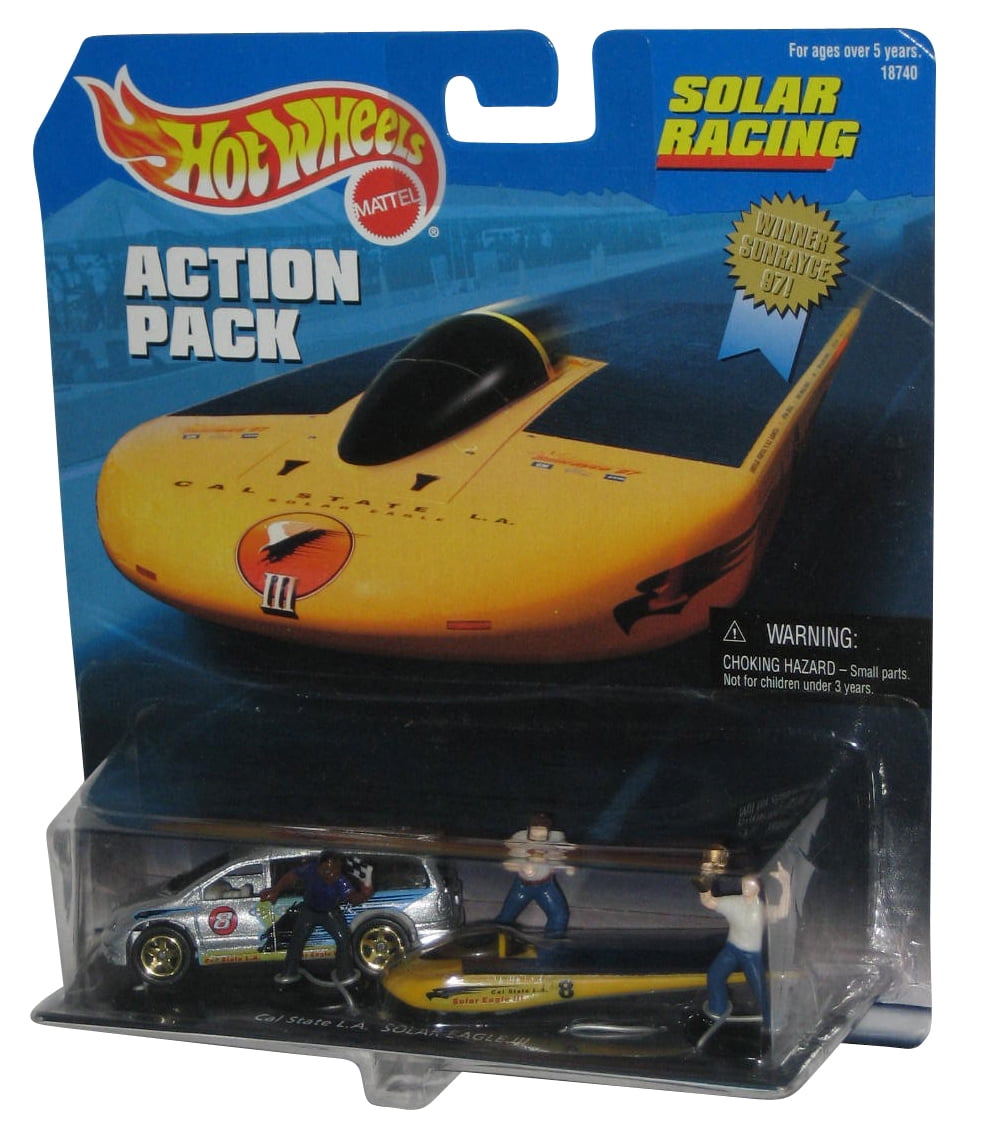 Hot Wheels Solar Racing Action Pack Toy Car Figure Set - (Cal State LA ...