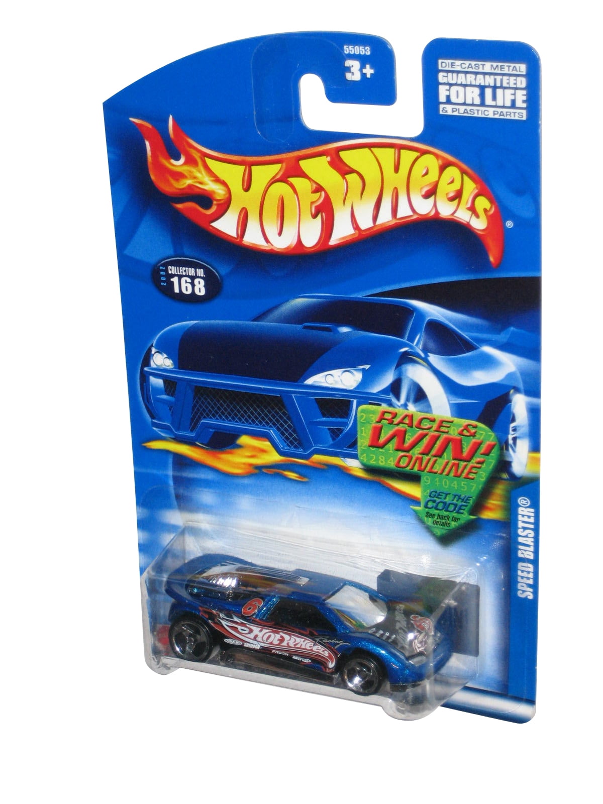 Hot Wheels Speed Blaster (2002) Blue Collector Toy Car #168 - Walmart.com