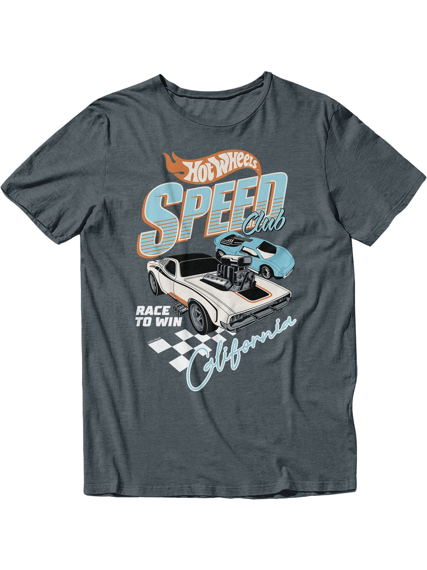 Hot Wheels Speed Club California Short Sleeve T-Shirt for Men (Dark ...