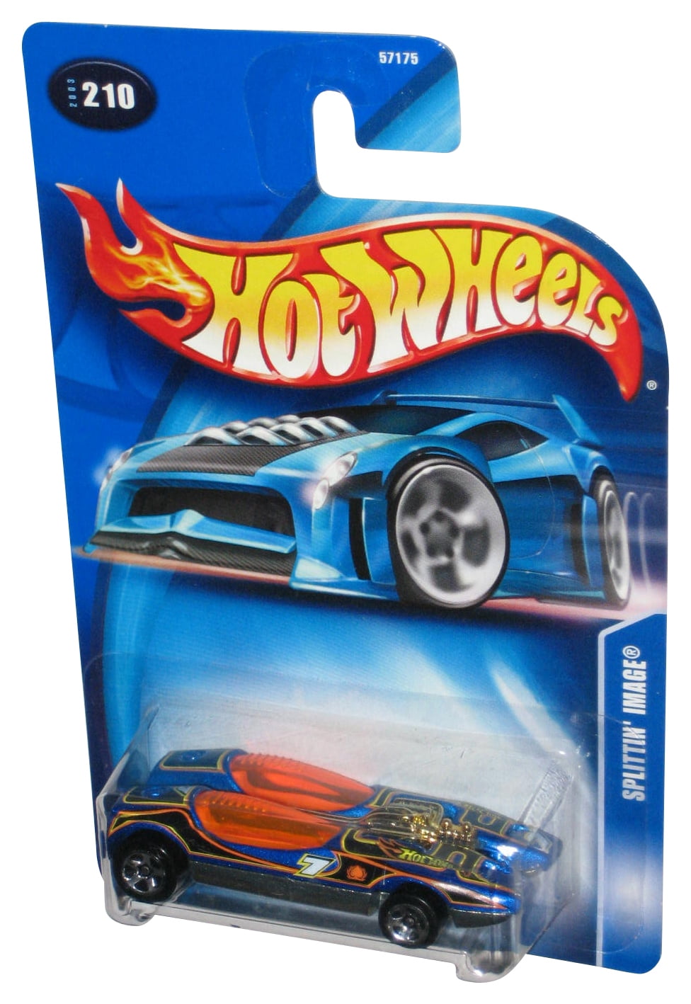 Hot Wheels Splittin' Image (2003) Blue & Orange Toy Car #210 - Walmart.com