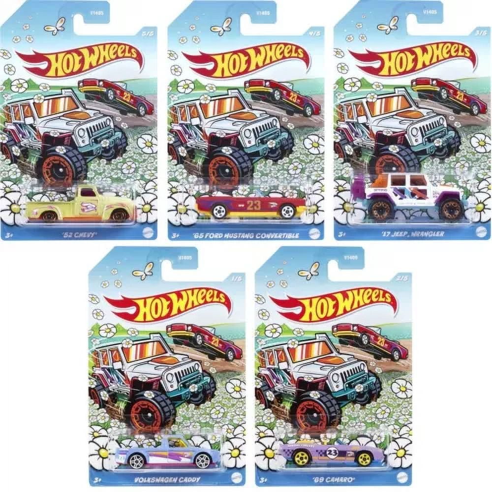 Hot Wheels Spring Easter Mix 5 Cars Set 1:64 Scale Metal Diecast Car ...