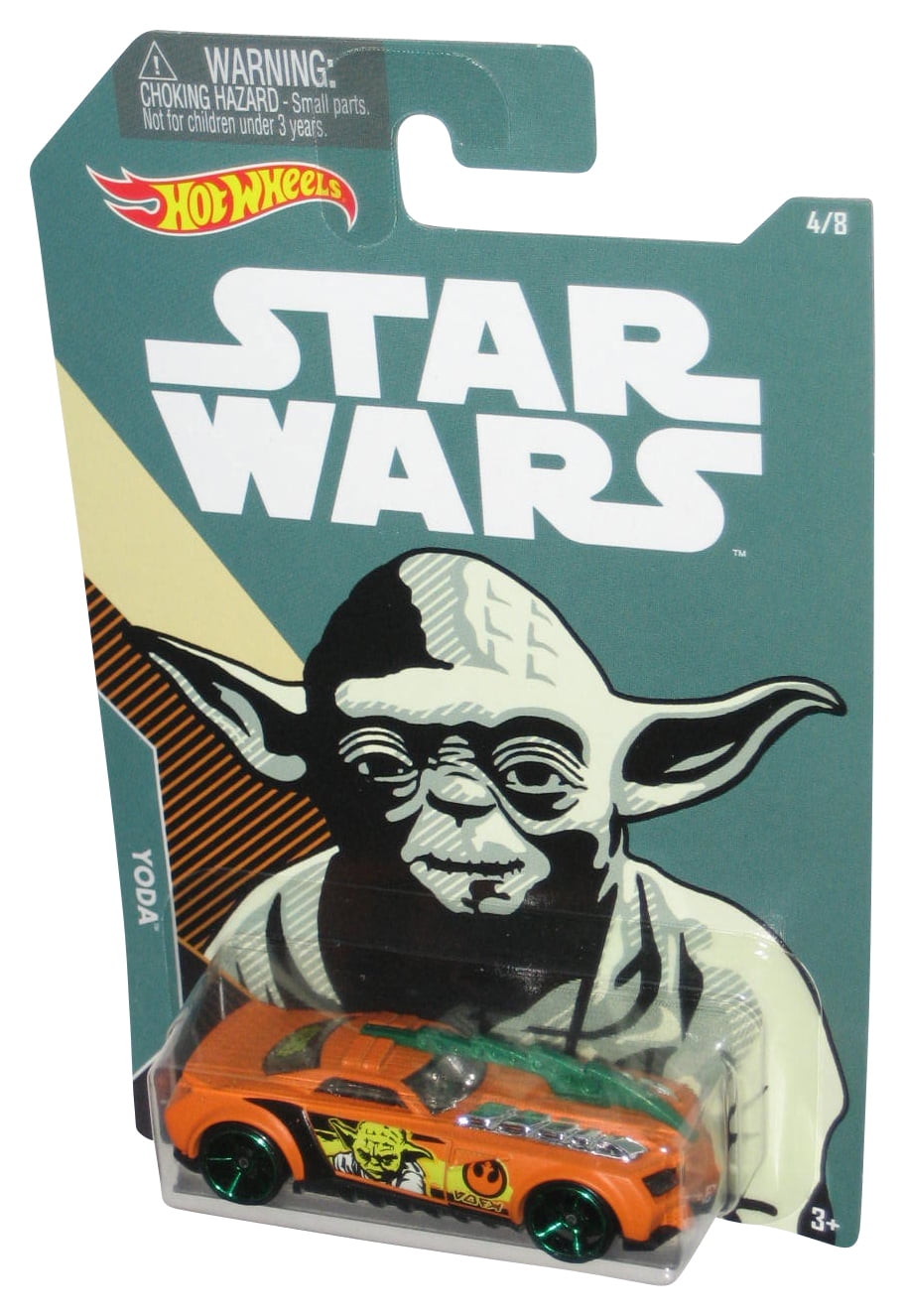 Hot Wheels Star Wars Yoda (2017) Mattel Orange Barbaric Toy Car 4/8 ...