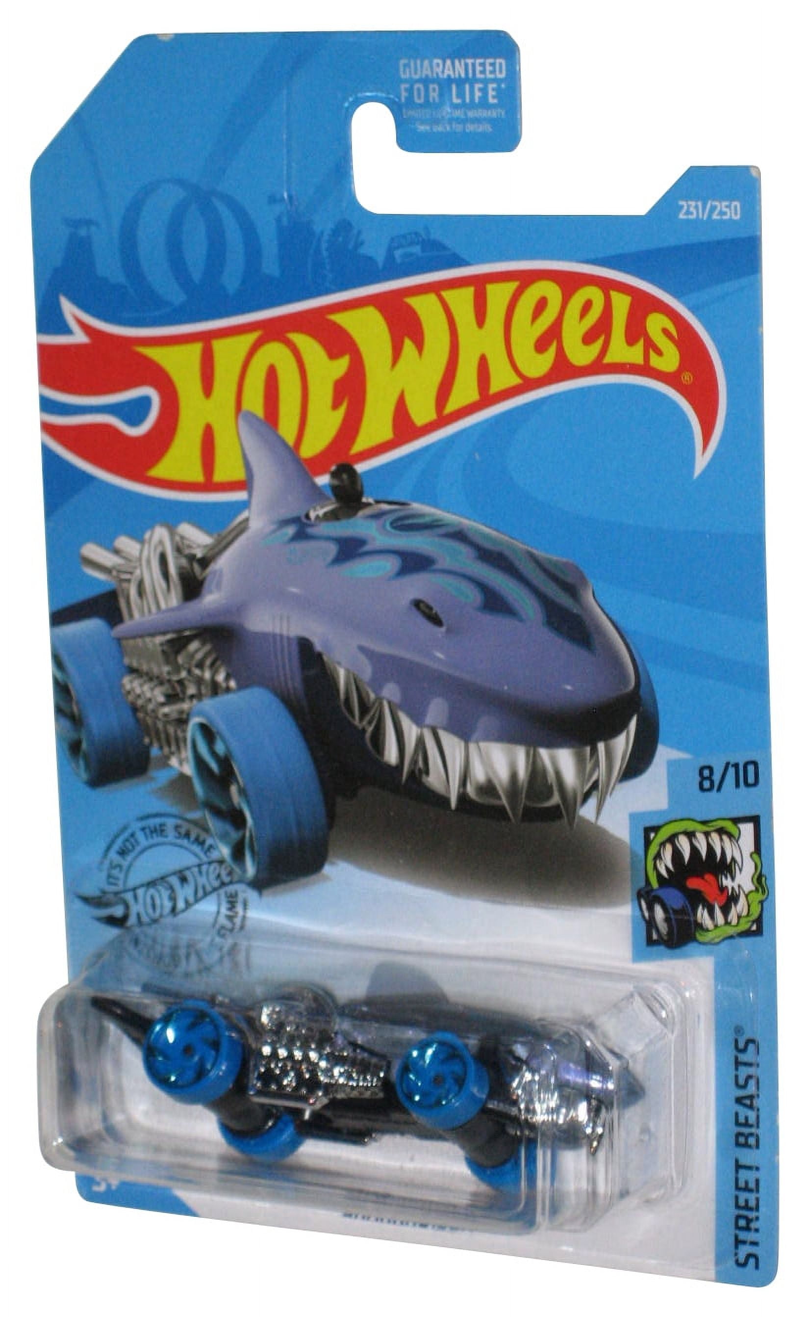 Hot Wheels Street Beasts 8/10 (2017) Purple Sharkruiser Toy Car 231/250 ...