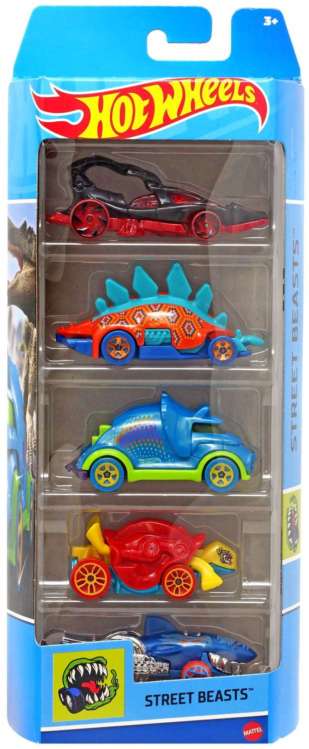 Hot Wheels Street Beasts Scorpedo, Motosaurus, Tricera-Truck ...
