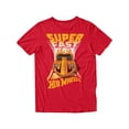Hot Wheels Super Fast Race Car Mens Graphic Short Sleeve T-Shirt (Red ...