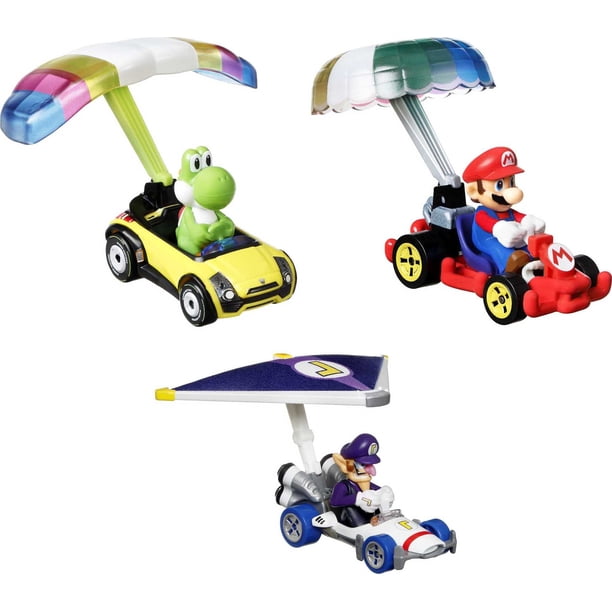 Hot Wheels Super Mario Character Car 3-Pack Collection - Walmart.com