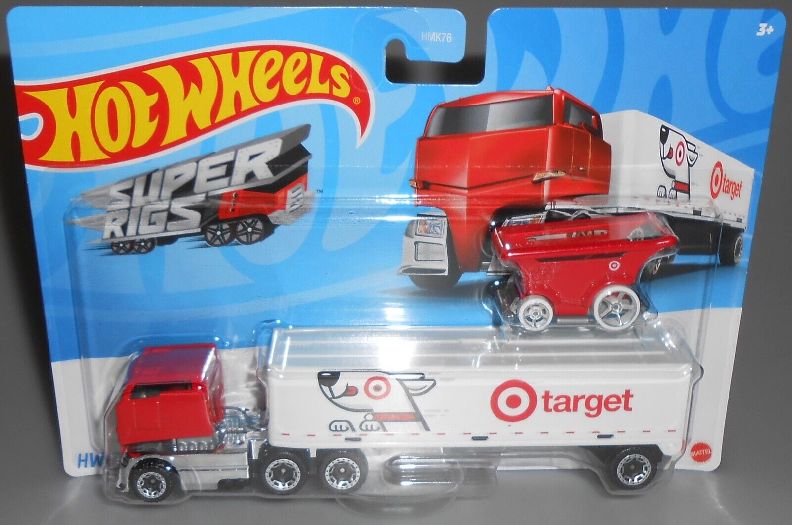 Hot Wheels Super Rigs HW Bullseye's Big Rig TARGET Truck Red/White 1:64 ...