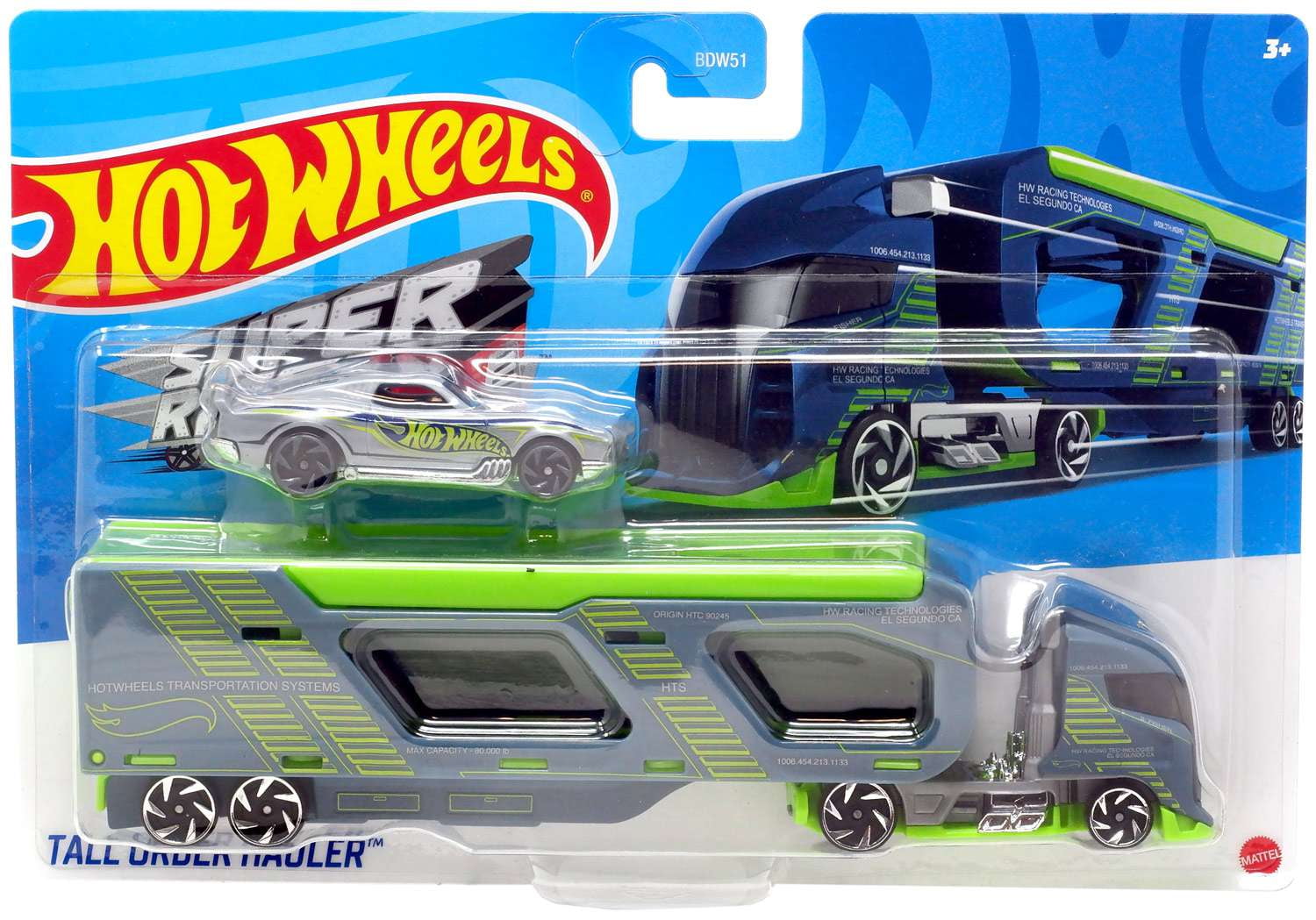 Hot Wheels Super Rigs Tall Order Hauler Diecast Car - Walmart.com