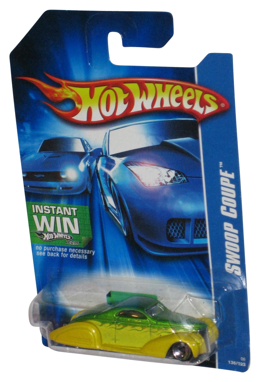 Hot Wheels Swoop Coupe Yellow & Green (2006) Die-Cast Toy Car 136/223 ...