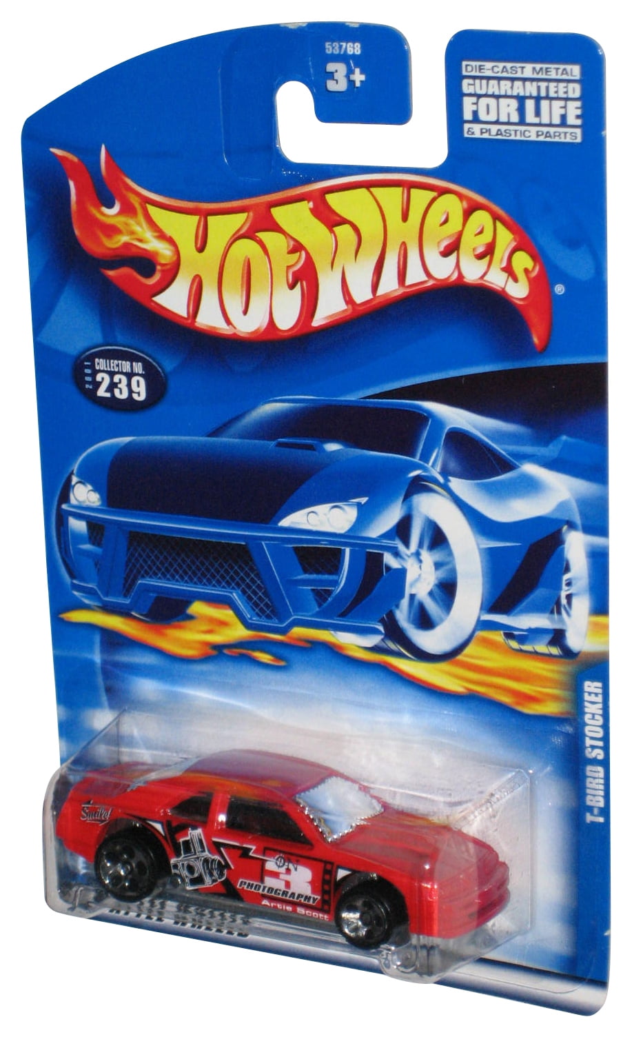 Hot Wheels T-Bird Stocker (2001) Red Collector Toy Car #239 - Walmart.com