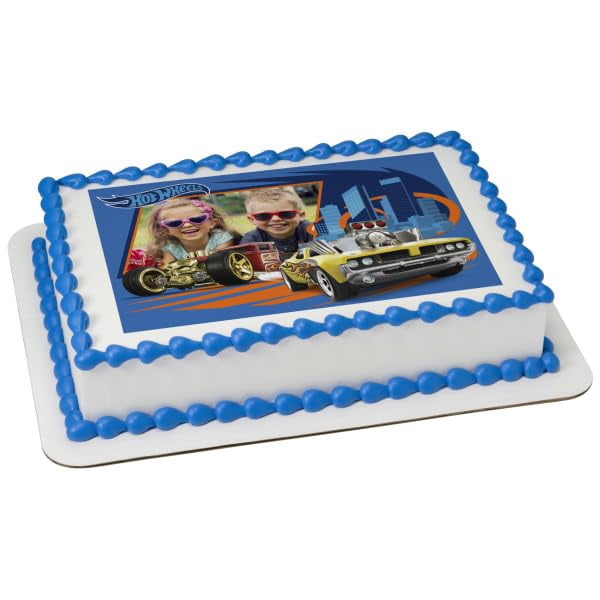 Hot Wheels Take the Road PhotoCake® Edible Cake Topper Icing Image, (3 ...