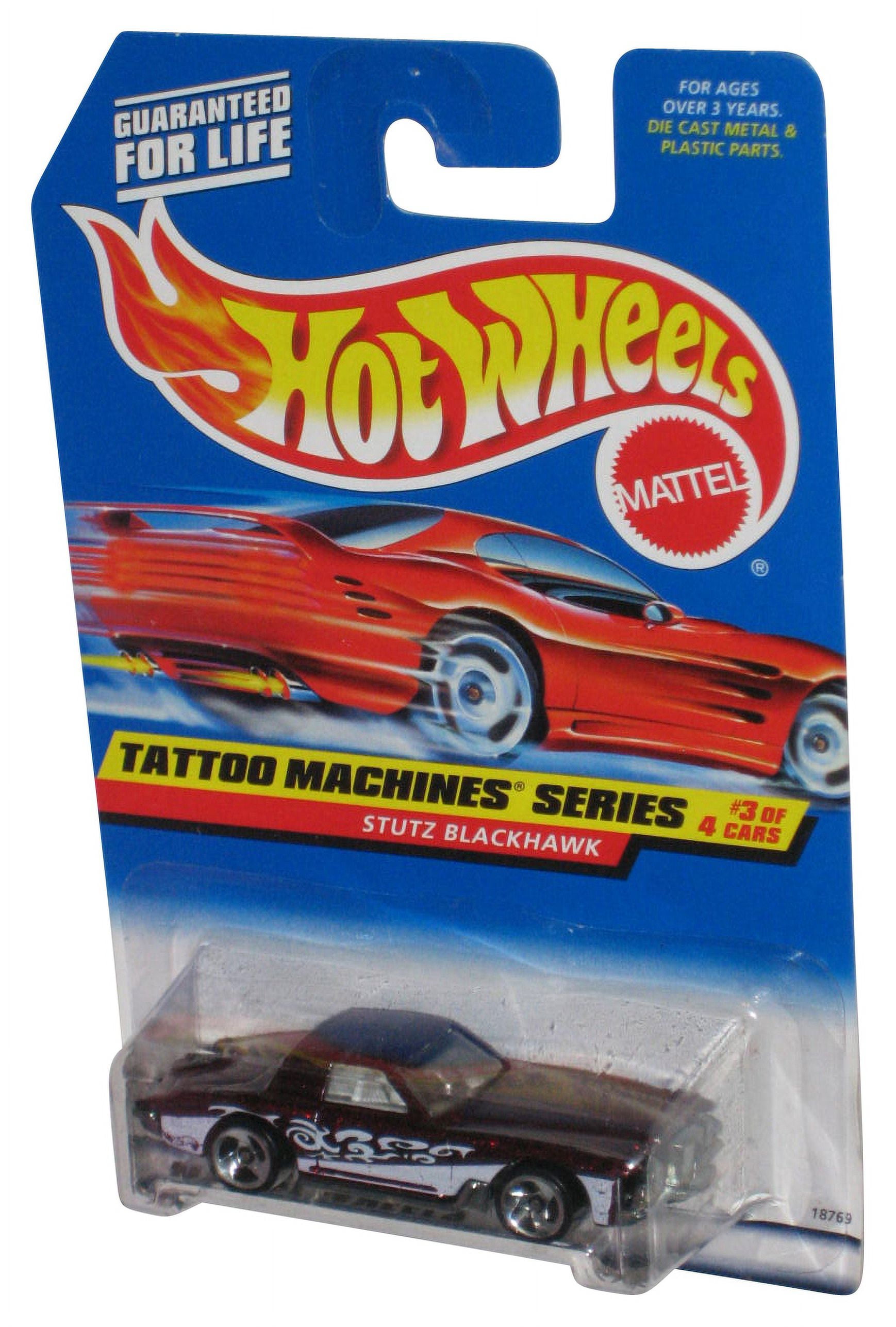 Hot Wheels Tattoo Machines Series 3/4 (1997) Stutz Blackhawk Red Toy ...