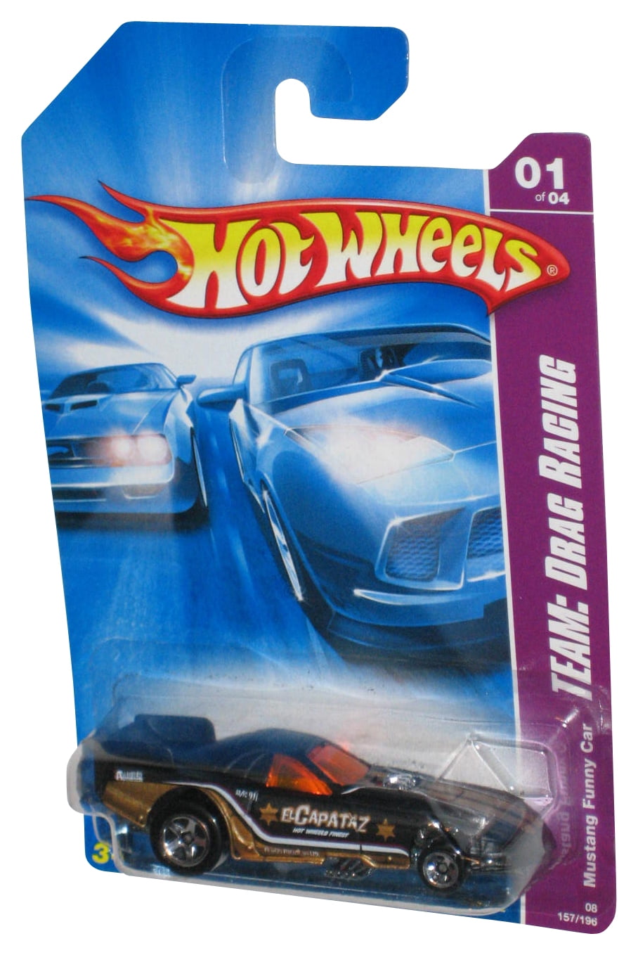 Hot Wheels Team Drag Racing 1/4 Black Mustang Funny Car 157/196 ...