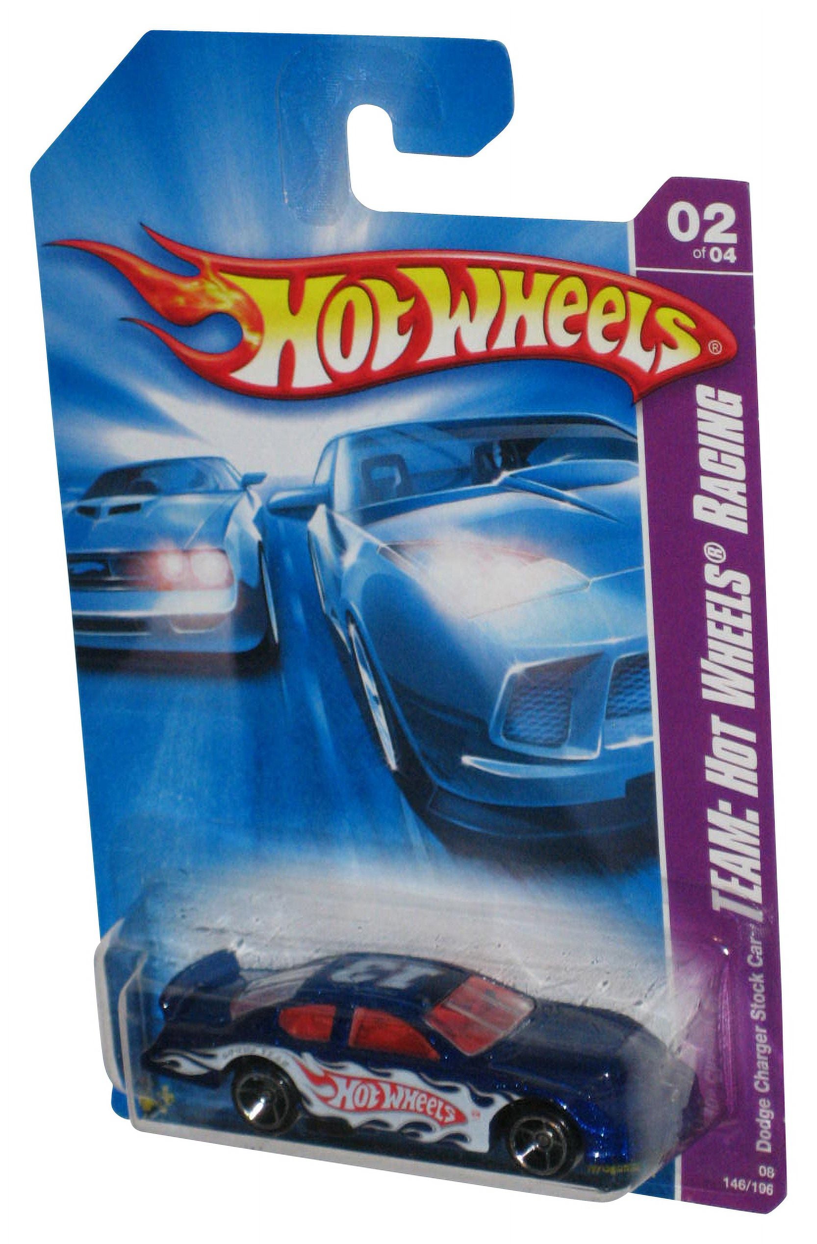 Hot Wheels Team Racing 2/4 (2007) Blue Dodge Charger Stock Car 146/196 ...