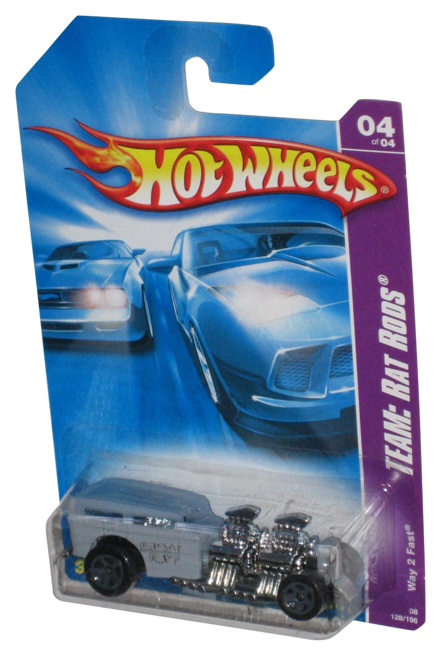 Hot Wheels Team Rat Rods 4/4 (2007) Gray Way 2 Fast Car 128/196 ...