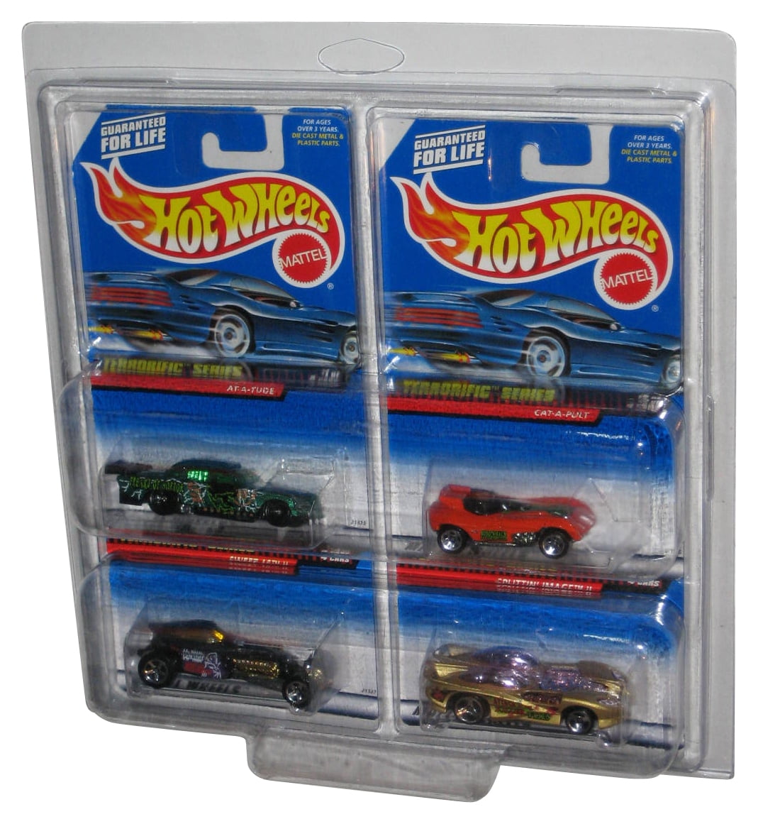 Hot Wheels Terrorific Series Lot Set 1-4 w/ Plastic Protector - (At-A ...