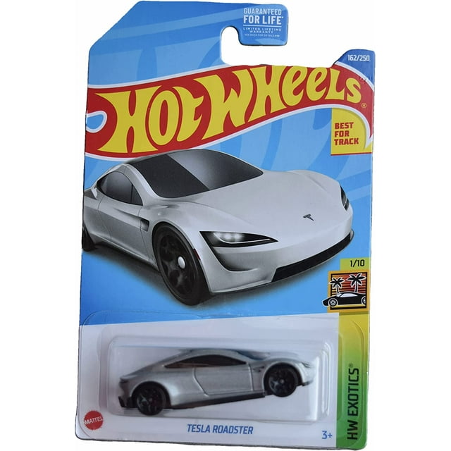 Hot Wheels Tesla Roadster (Silver) 2022 HW Exotics - Walmart.com