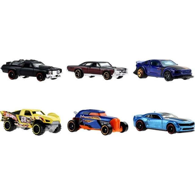 Hot Wheels New Cool 6-Pack 1:64 Scale Collectible Toy Cars (Styles May ...