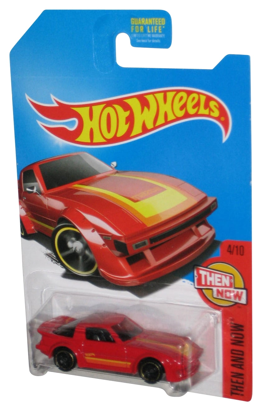 Hot Wheels Then And Now (2015) Mattel Red Mazda RX-7 Toy Car 4/10 ...