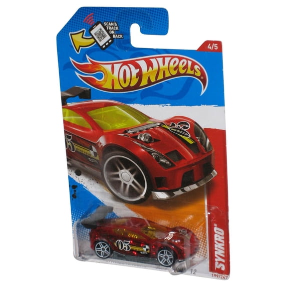 Hot Wheels Thrill Racers City Stunt '12 Synkro Red Toy Car 199/247 ...