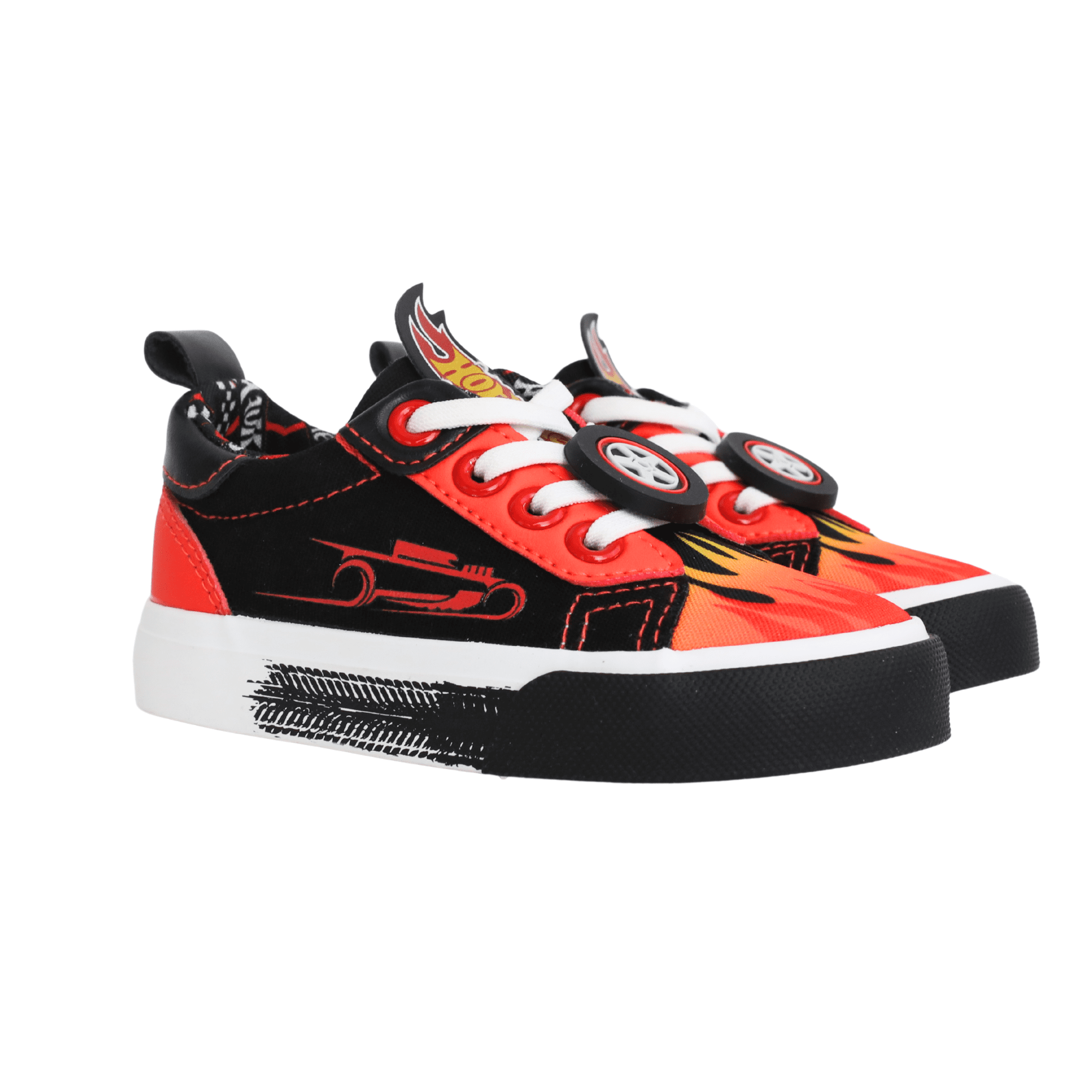 Hot Wheels Toddler Boy Flame Car Court Sneaker - Walmart.com