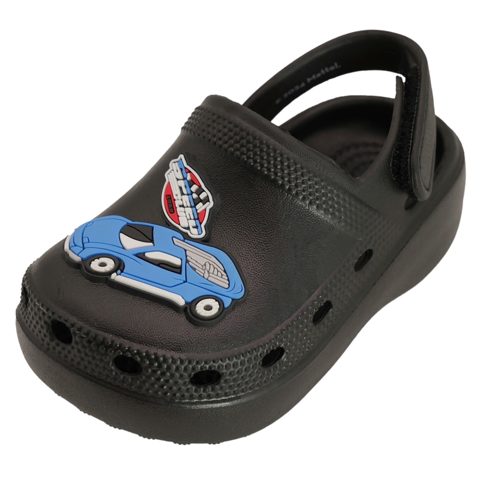 Hot Wheels Toddler Boys' Clogs with Adjustable Strap - Black with Blue ...