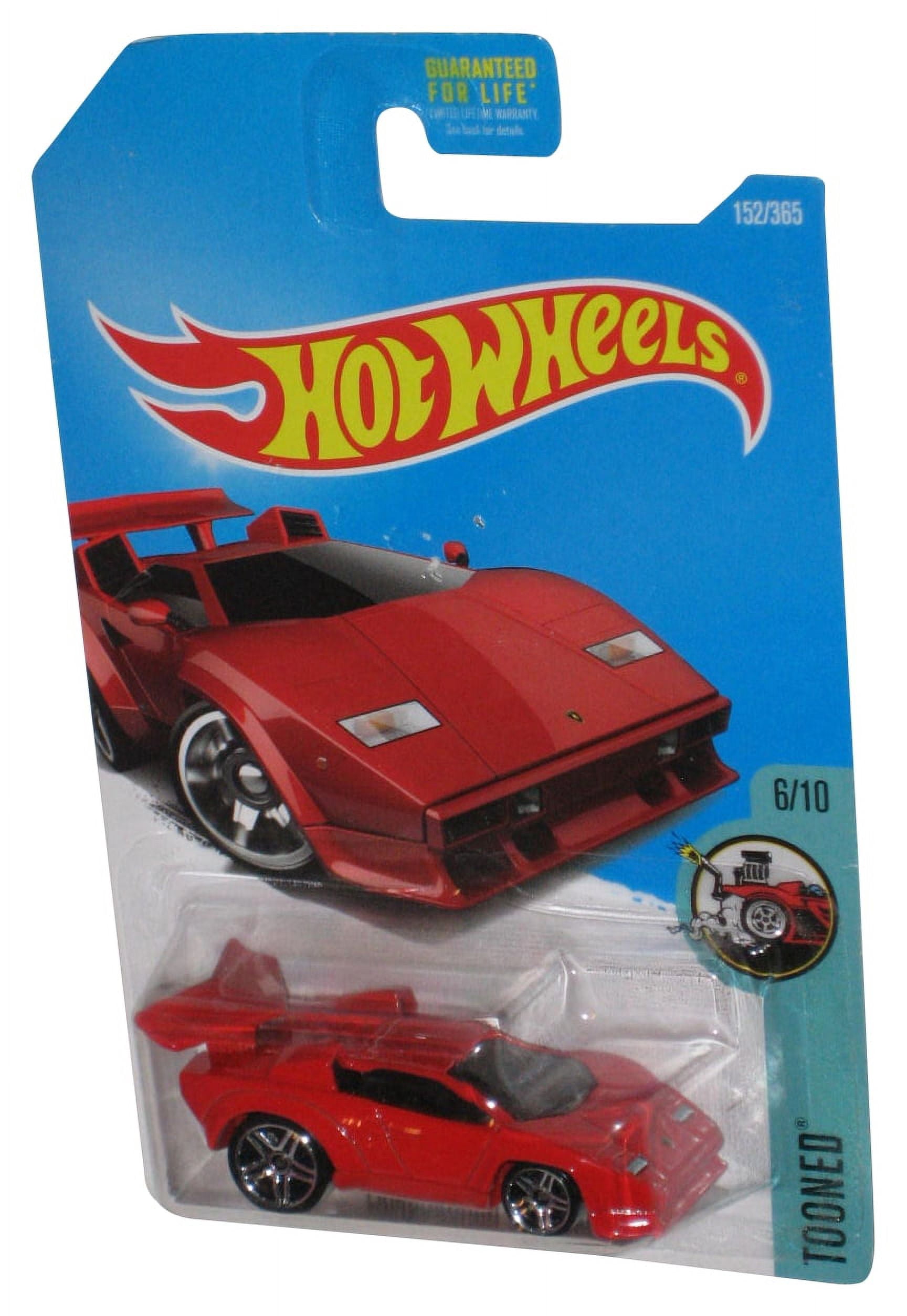 Hot Wheels Tooned 6/10 (2015) Red Lamborghini Countach Car 152/365 ...