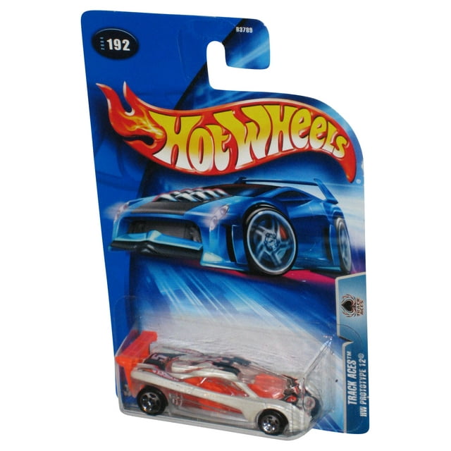 Hot Wheels Track Aces (2004) White & Orange HW Prototype 12 Car #192 ...