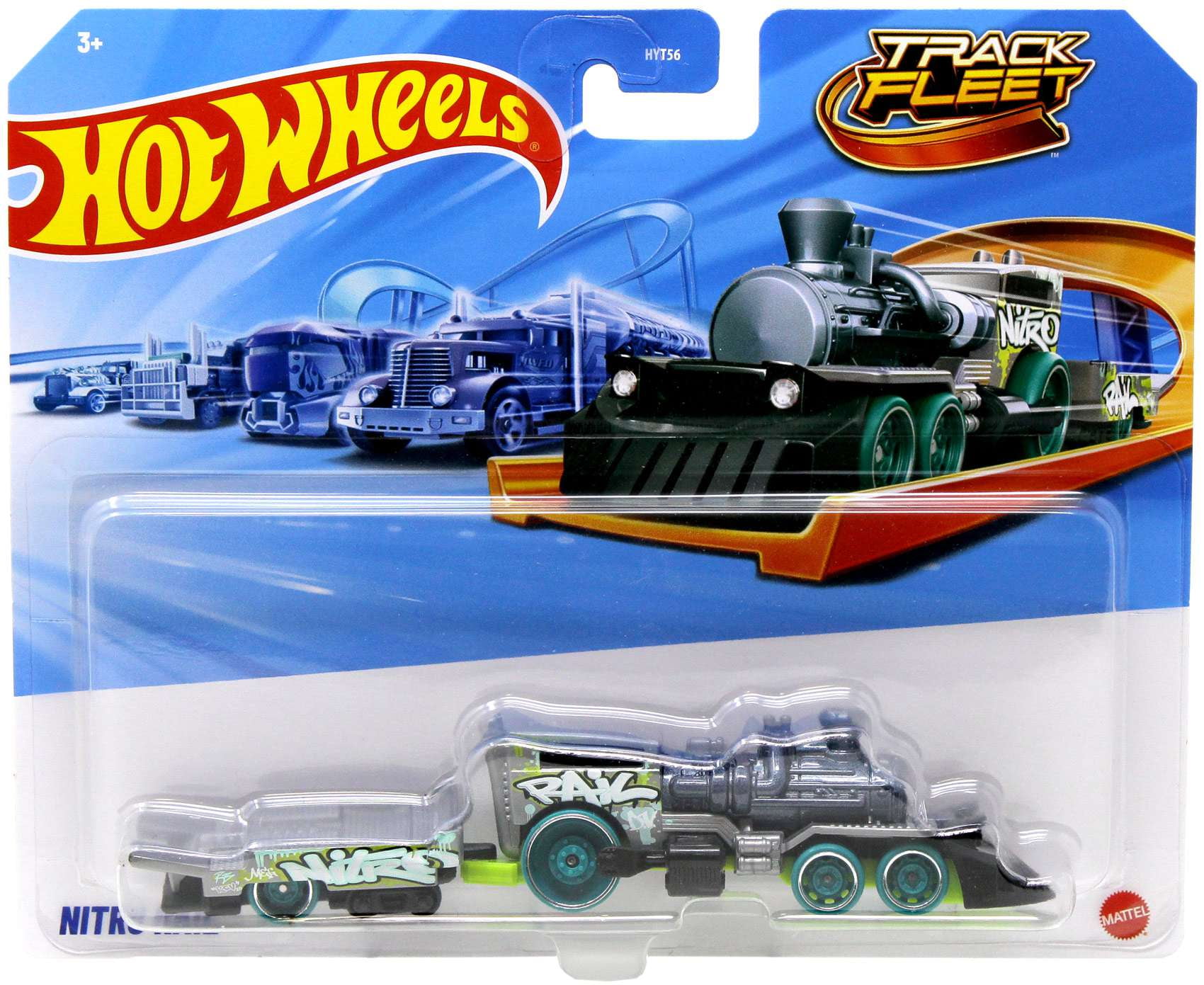 Hot Wheels Track Fleet Nitro Rail Die Cast Car (Grey) - Walmart.com